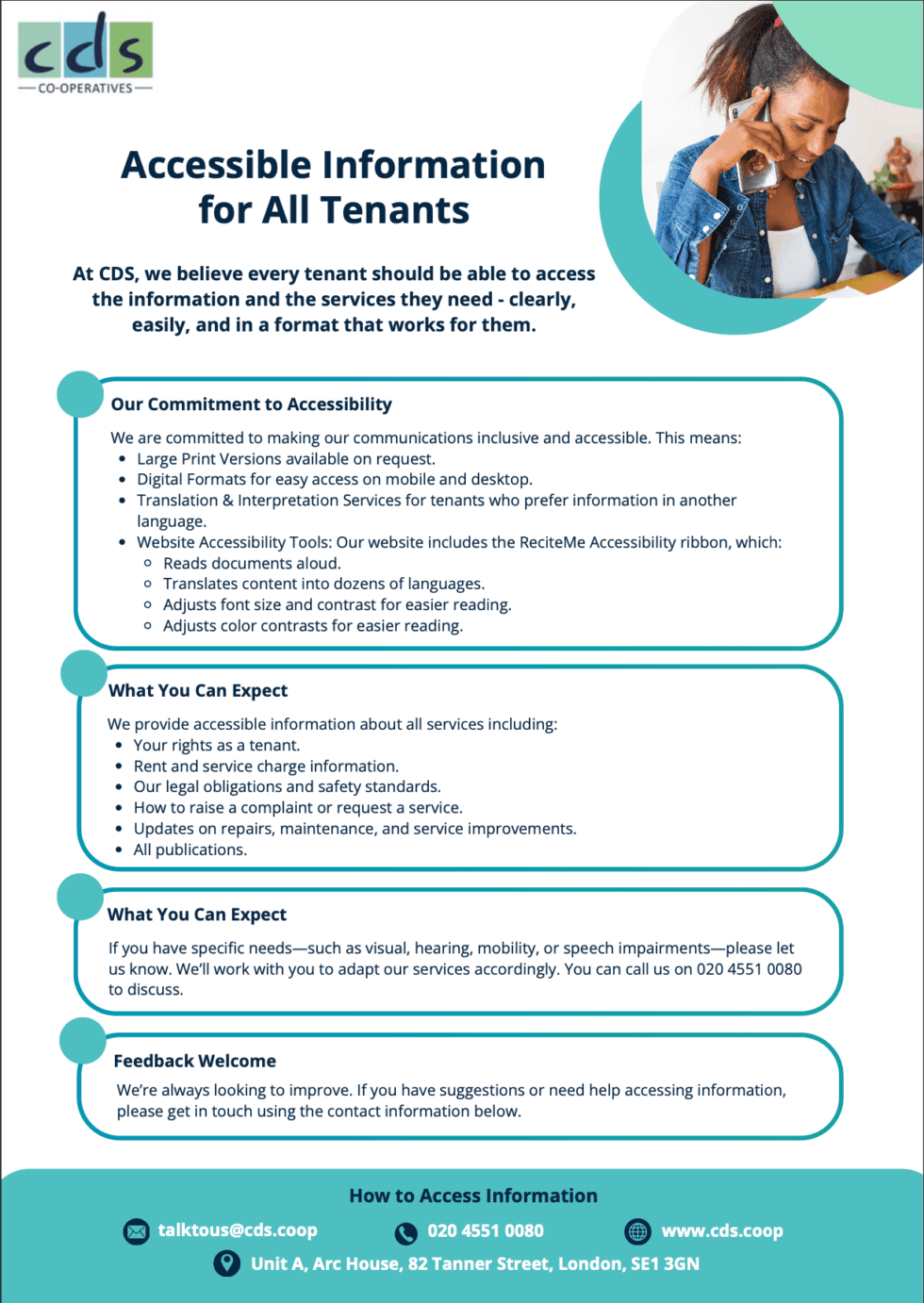 Accessible Information for All Residents | CDS CO-OPERATIVES